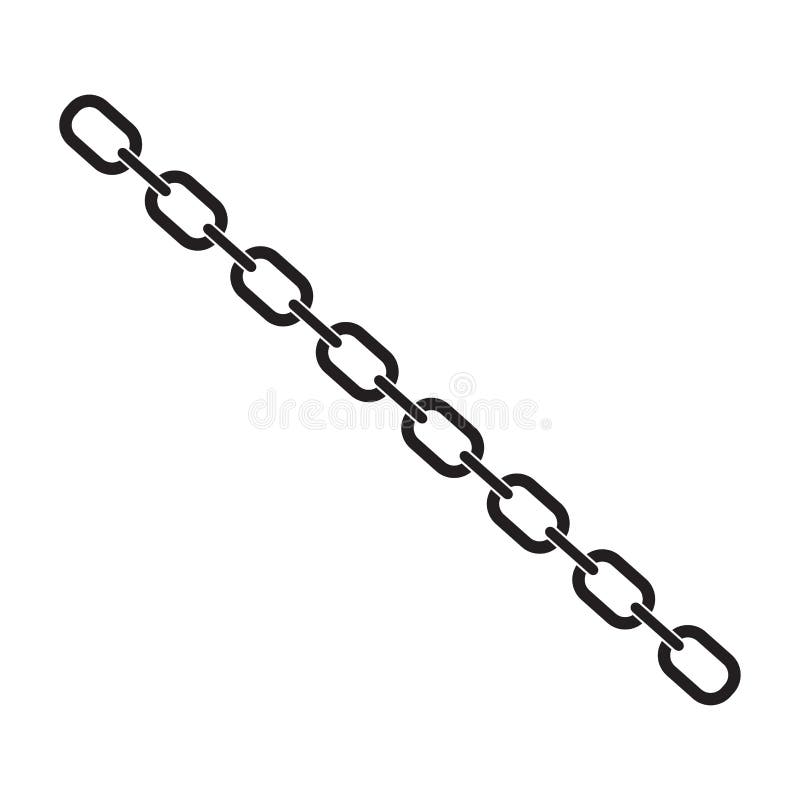Vector de icono de cadena ilustración del vector. Ilustración de negro ...