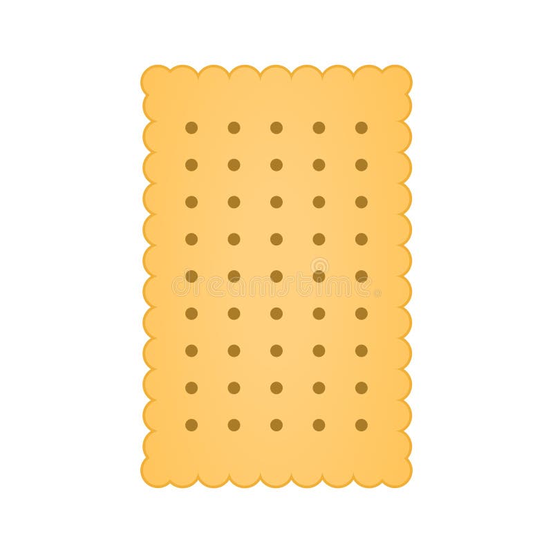 Vector De Icono Del Biscuit Aislado En Blanco Stock de ilustración ...