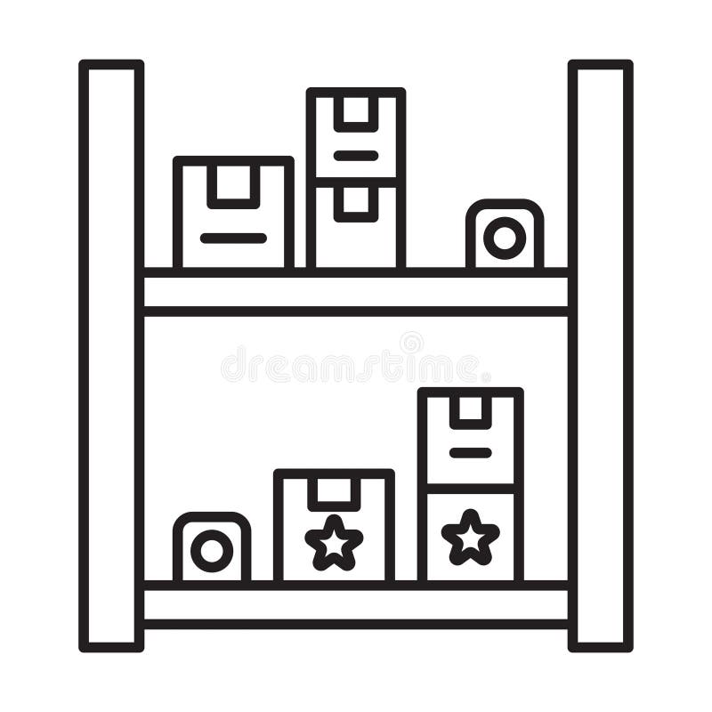 Vector de icono ilustración del vector. Ilustración de estante - 331675136