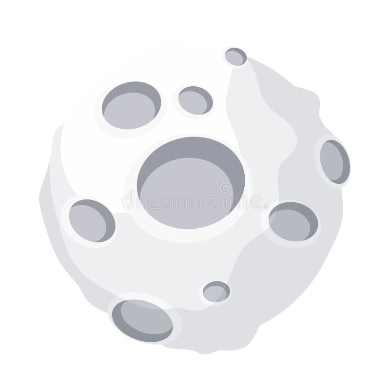 Vector De Icono De Luna De Color Aislado Stock de ilustración ...