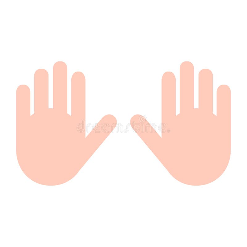 Vector De Icono De Mano Aislado En Blanco Ilustración del Vector ...