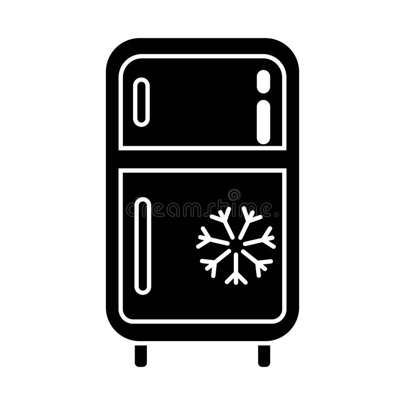 Vector de icono de nevera ilustración del vector. Ilustración de helada ...