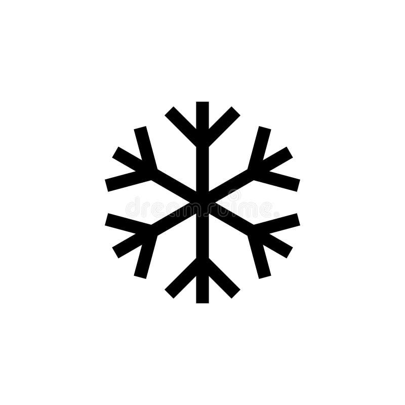Vector De Icono De Nieve. Icono De Copo De Nieve Ilustración del Vector ...