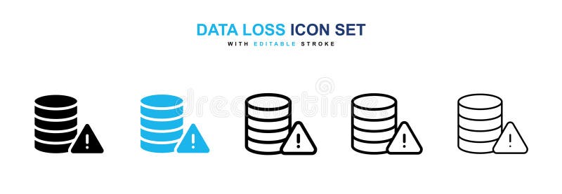 Vector De Icono De Pérdida De Datos Ilustración del Vector ...