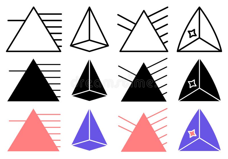 Vector de icono de prisma ilustración del vector. Ilustración de ...