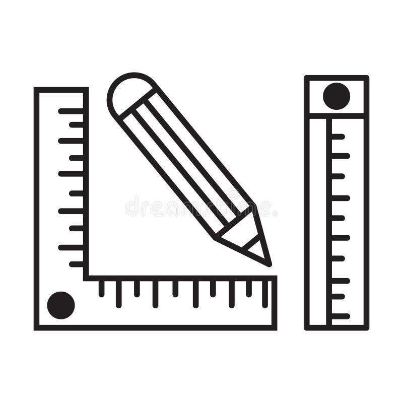 Vector de icono de regla ilustración del vector. Ilustración de regla ...