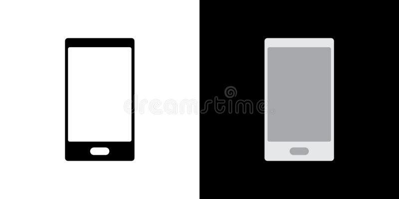 Vector De Icono De Smartphone Celular En Estilo Monocromo Ilustración ...