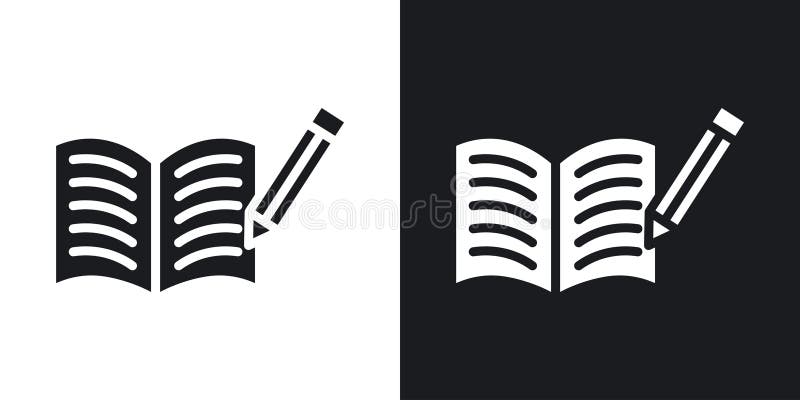 Vector de icono de tarea ilustración del vector. Ilustración de aula ...