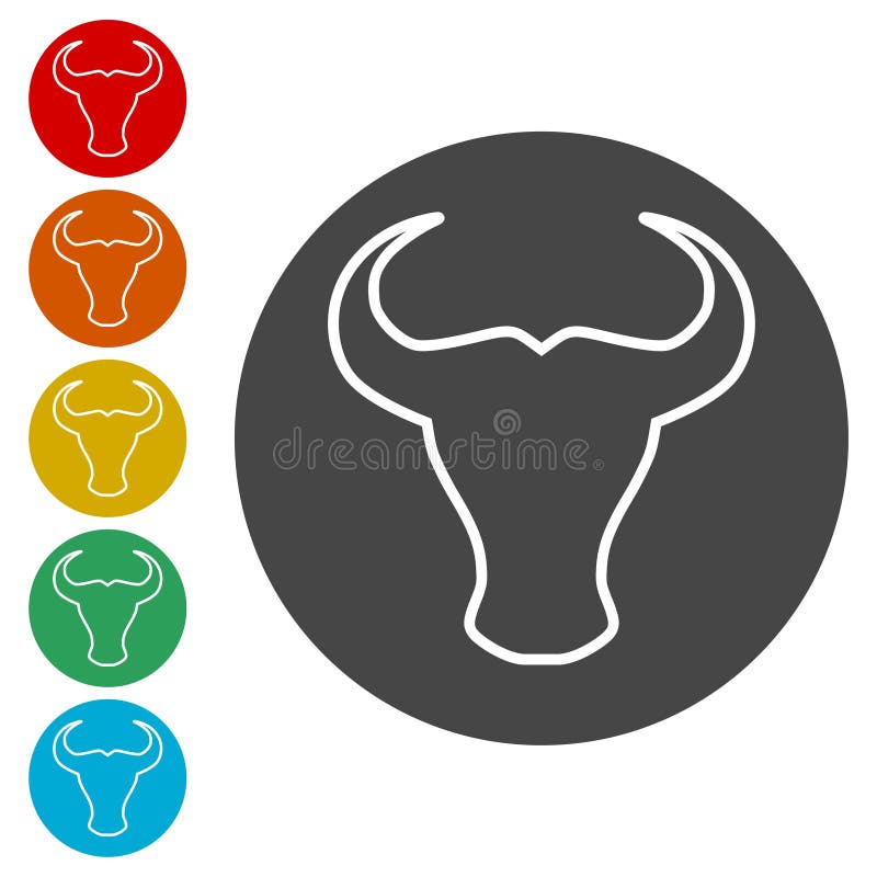 Vector de icono de toro ilustración del vector. Ilustración de elemento ...