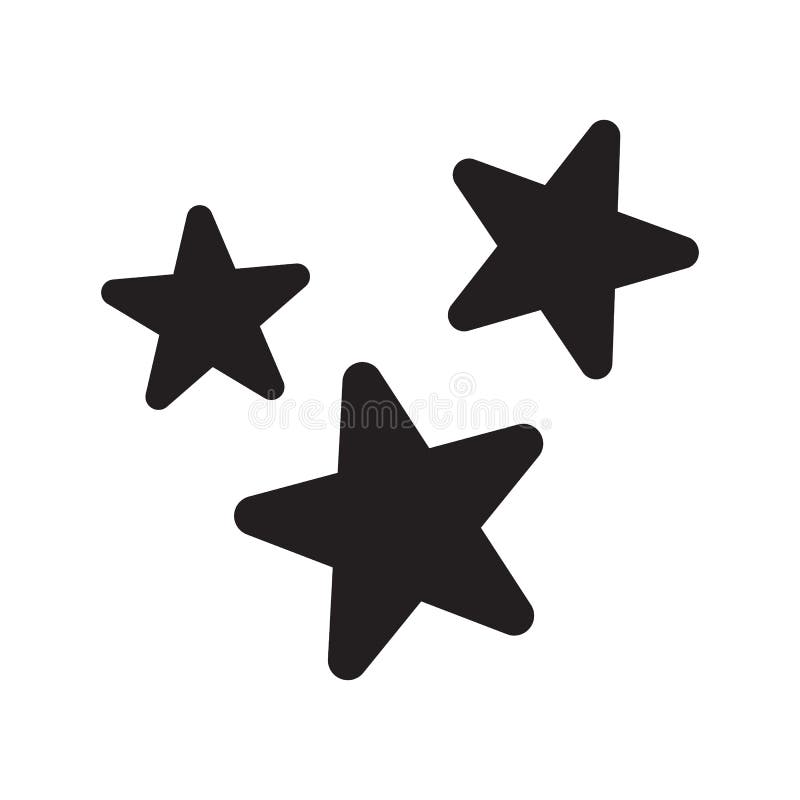 Vector De Icono De Tres Estrellas Ilustración del Vector - Ilustración ...