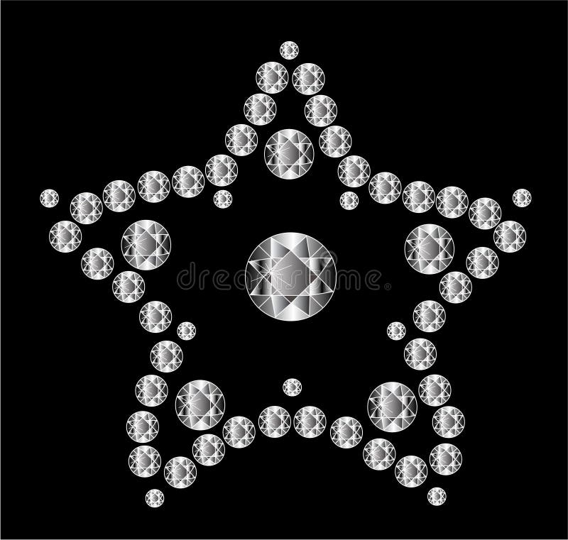 Vector De La Estrella Del Diamante Stock de ilustración - Ilustración ...