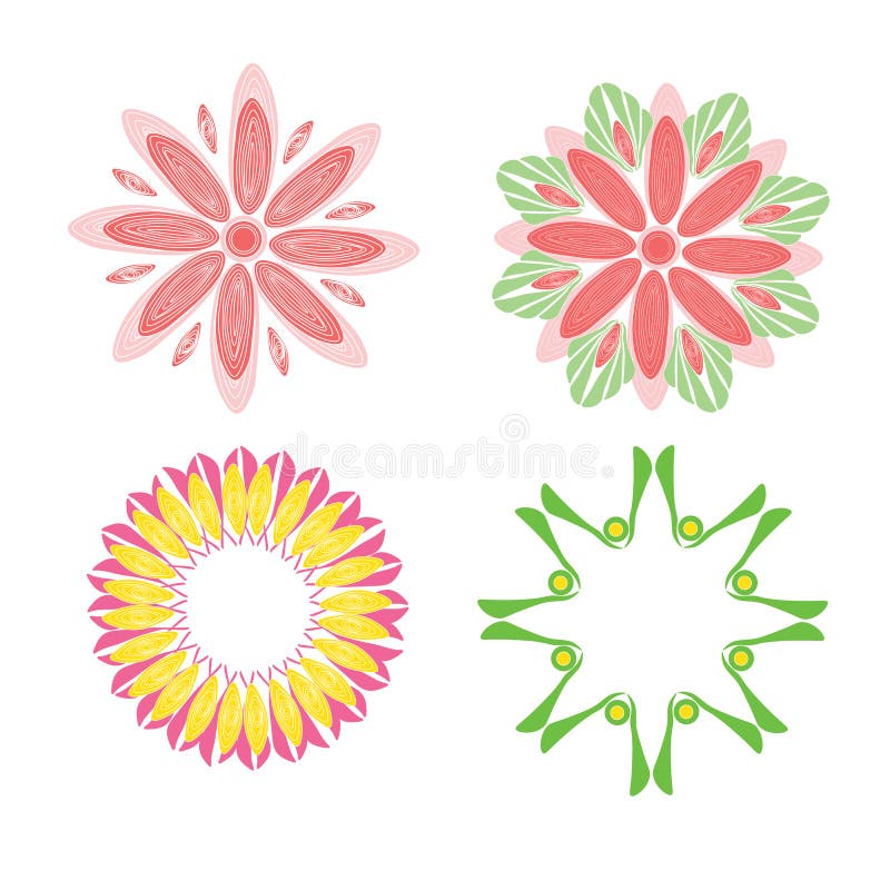 Vector de la flor ilustración del vector. Ilustración de flor - 55579032