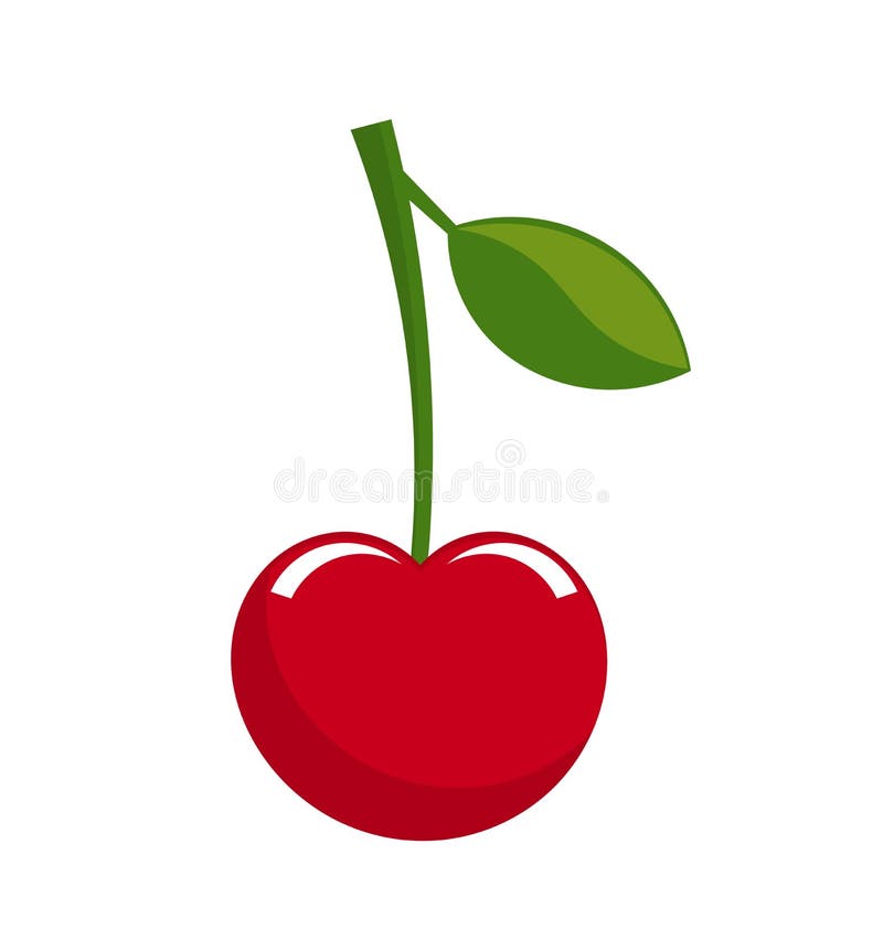 Vector De La Fruta De La Cereza Ilustración del Vector - Ilustración de ...