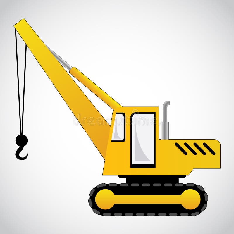 Vector de grúa ilustración del vector. Ilustración de linterna - 34437109