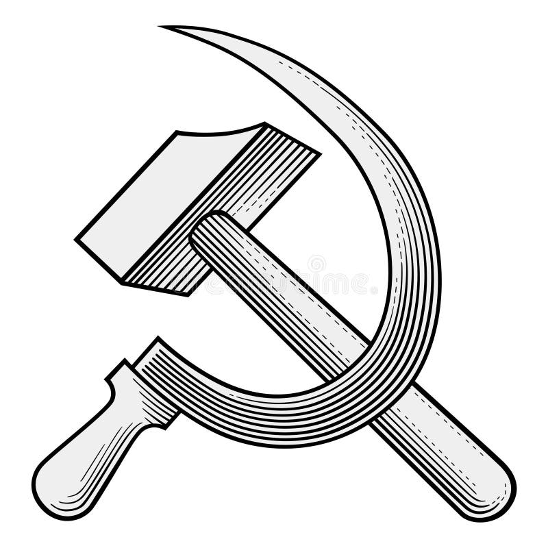 Vector De La Hoz Y Del Martillo Ilustración del Vector - Ilustración de ...