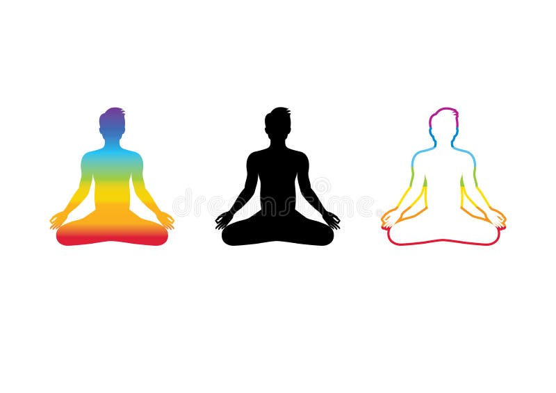 Vector De La Meditación De Chakra Ilustración del Vector - Ilustración ...