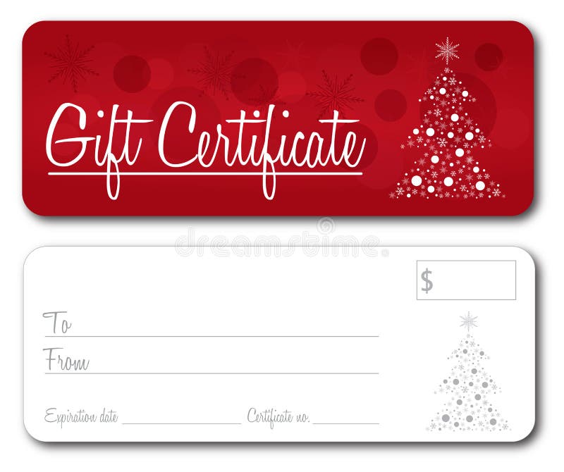 Certificado De La Navidad, Vector Ilustración del Vector - Ilustración ...