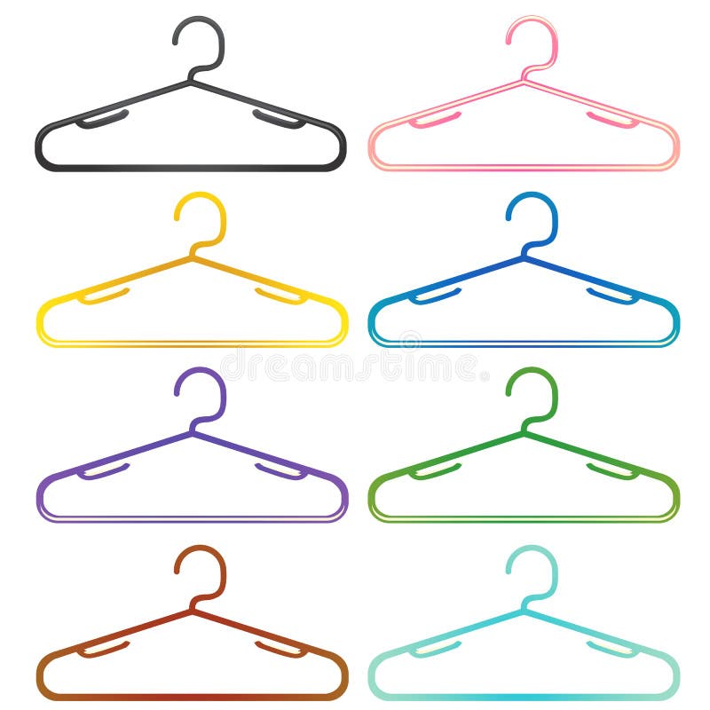 Vector de la percha ilustración del vector. Ilustración de camisa - 4801259
