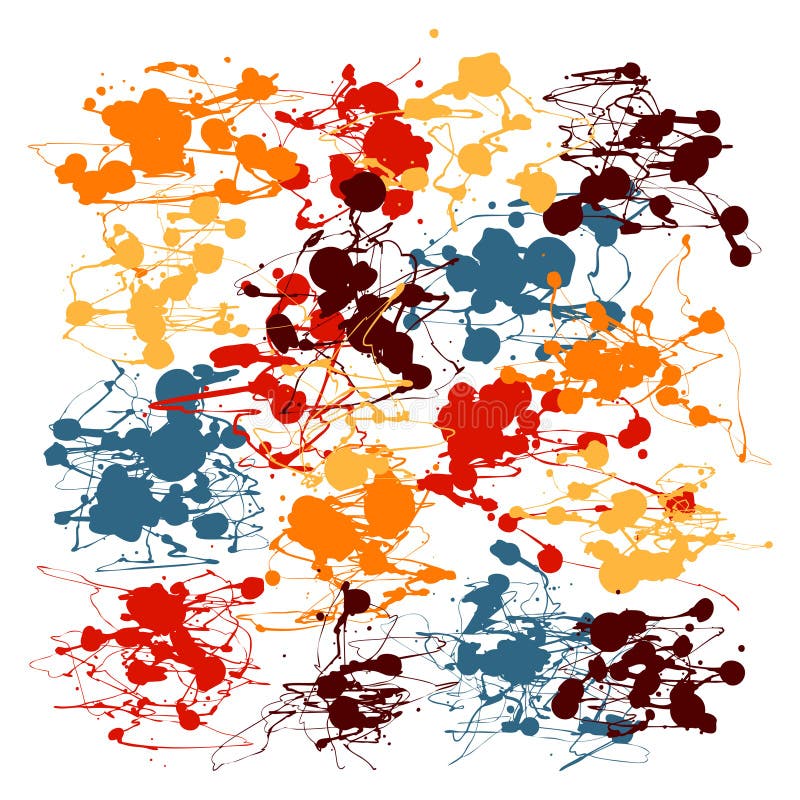 Vector De La Pintura De La Salpicadura Stock de ilustración ...