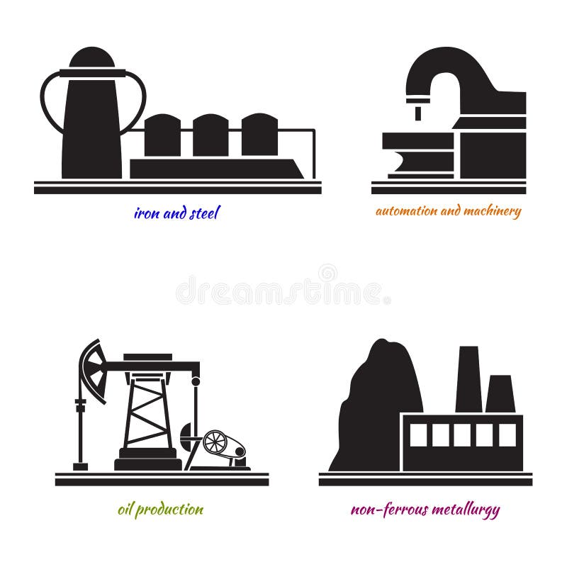 Planta Industrial Vectorial Ilustración del Vector - Ilustración de ...