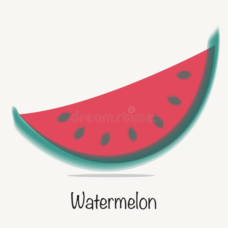 Vector De La Sandía De La Rebanada Ilustración del Vector - Ilustración ...