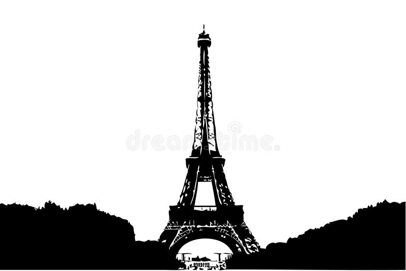 Vector de la torre Eiffel ilustración del vector. Ilustración de goce ...