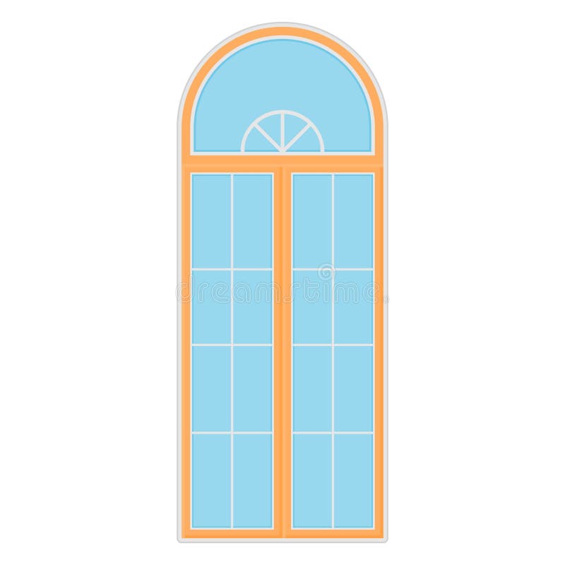 Vector De La Ventana Exterior De Madera De La Casa Ilustración del ...