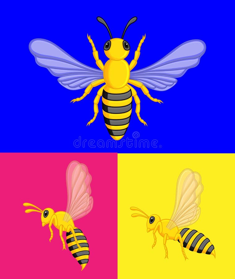 Vector de las avispas ilustración del vector. Ilustración de aislado ...