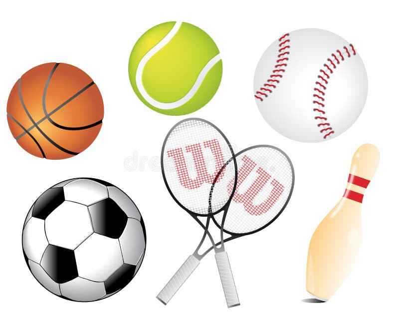 Vector De Las Bolas De Los Deportes Ilustración del Vector ...