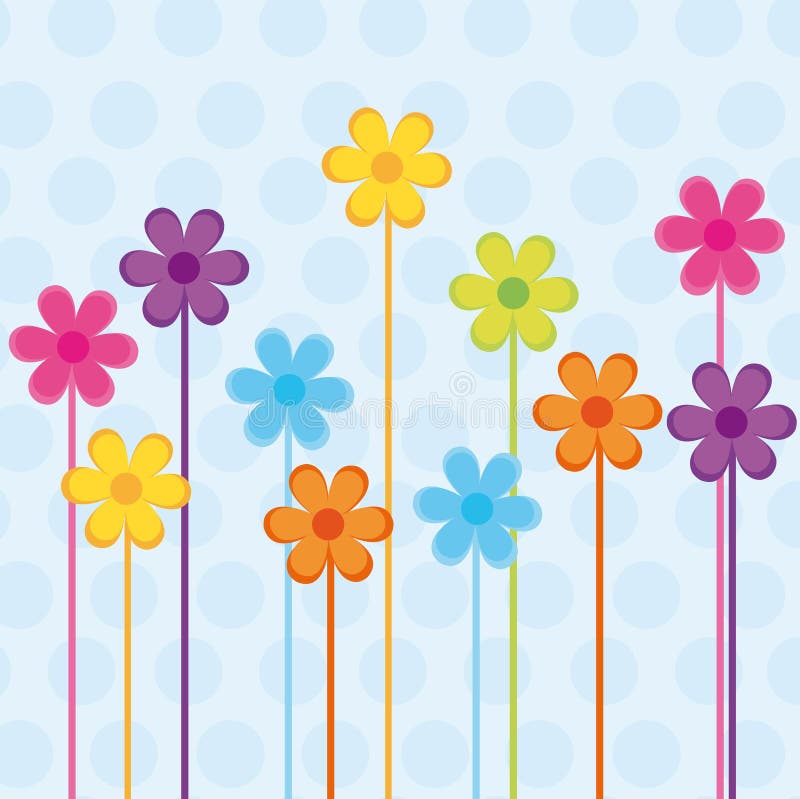 Vector de las flores ilustración del vector. Ilustración de floral ...