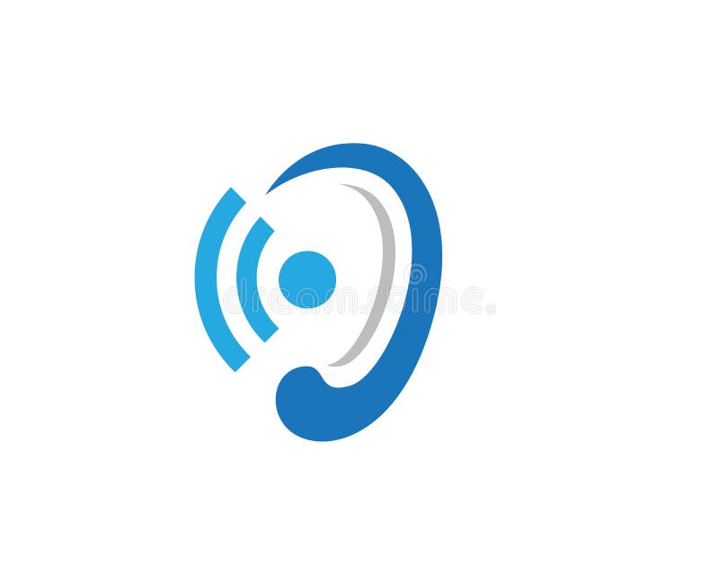 Audiencia Logo Template stock de ilustración. Ilustración de sordo ...