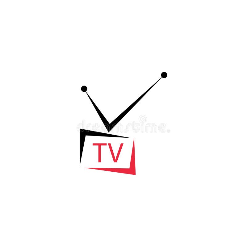 Vector De Logotipo De Icono De Tv Ilustración del Vector - Ilustración ...
