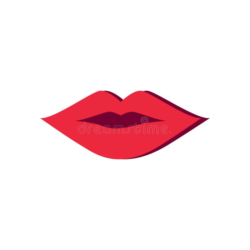Vector De Logotipo De Labios Ilustración del Vector - Ilustración de ...