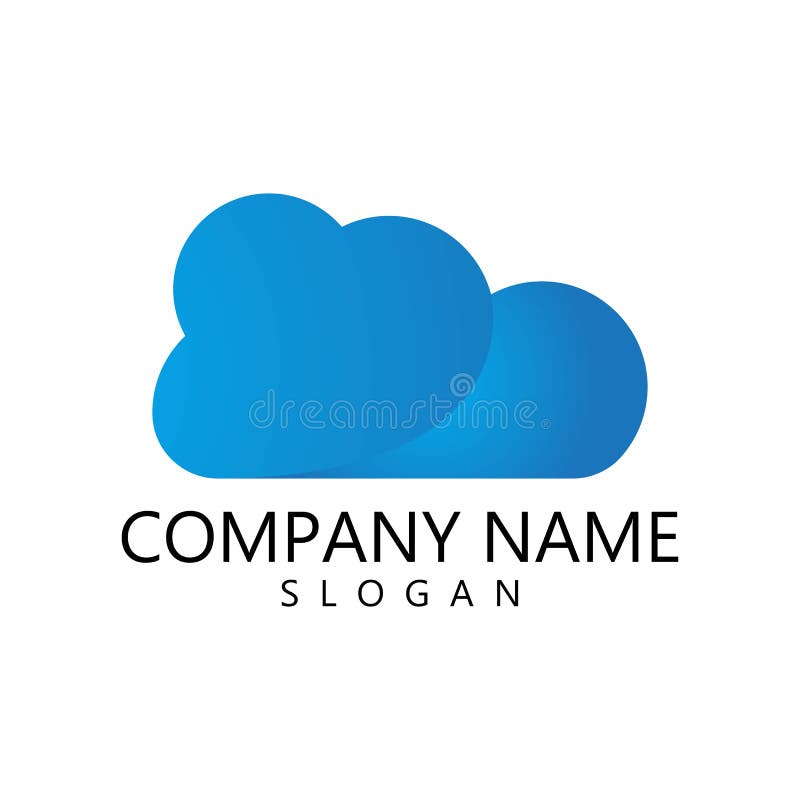 Vector de logotipo de nube ilustración del vector. Ilustración de ...