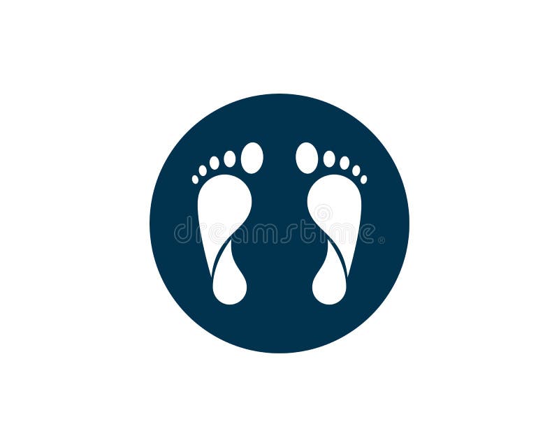 Vector de logotipo de pie stock de ilustración. Ilustración de blanco ...