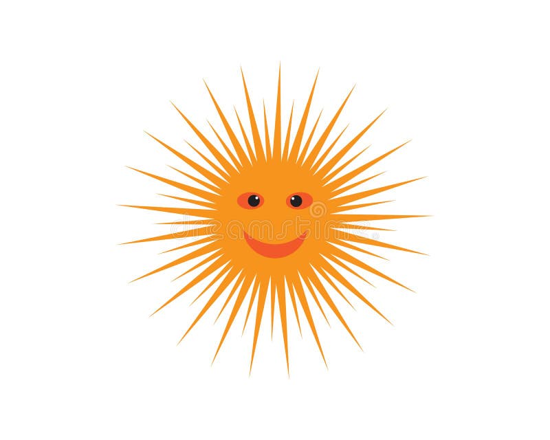 Vector de logotipo de sol stock de ilustración. Ilustración de asoleado ...