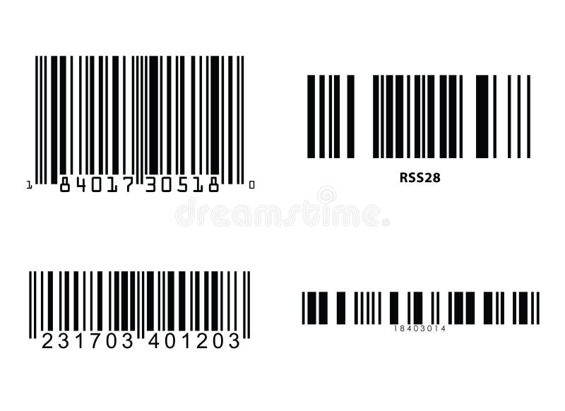 Vector De Los Códigos De Barras Ilustración del Vector - Ilustración de ...