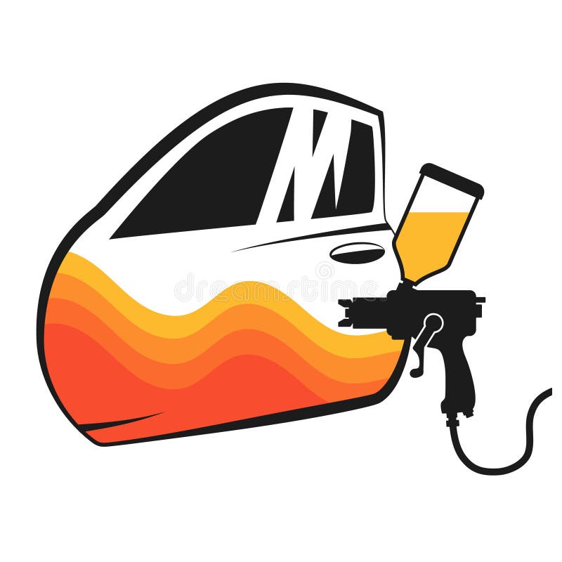 Vector De Los Coches De La Pintura Ilustración del Vector - Ilustración ...