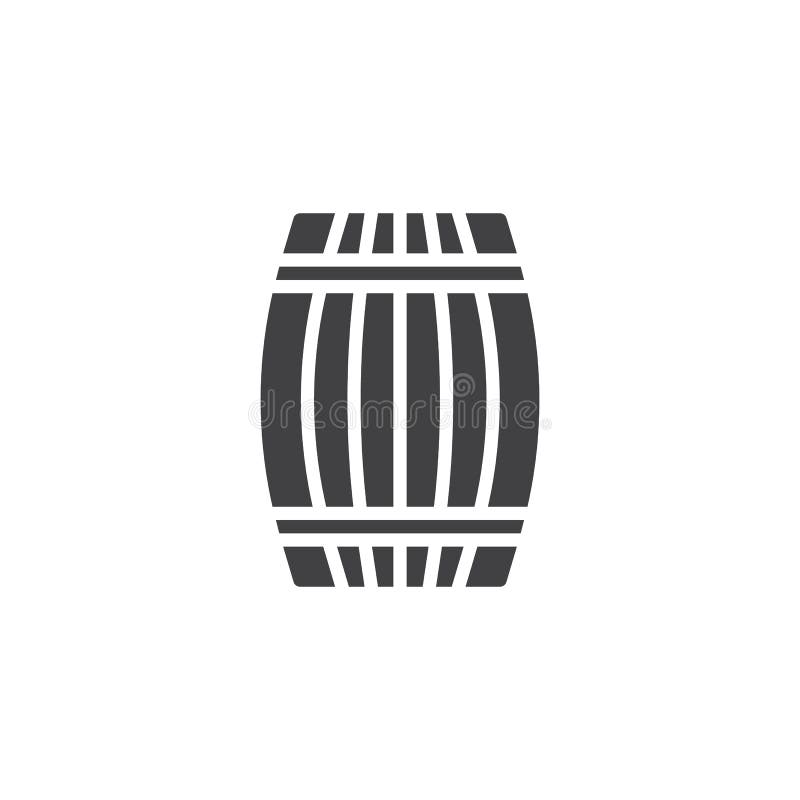Vector De Madera Del Icono Del Barril Ilustración del Vector ...