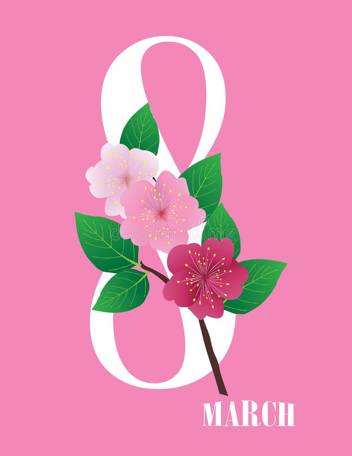 Vector 8 de marzo ilustración del vector. Ilustración de ocho - 87471269