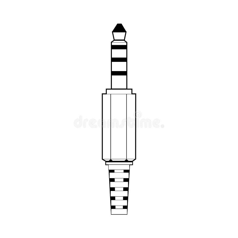 Vector de minijack. ilustración del vector. Ilustración de multimedias ...