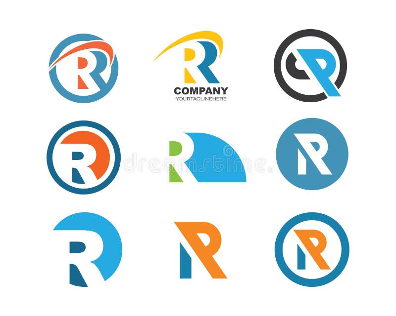 Vector De Negocio Del Logotipo De Letra R Ilustración del Vector ...