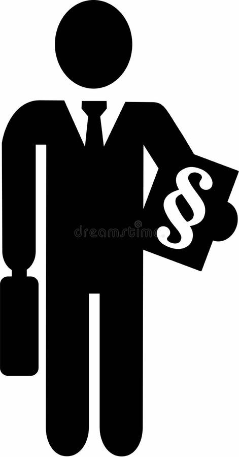 Vector De Pictogram Del Abogado Ilustración del Vector - Ilustración de ...