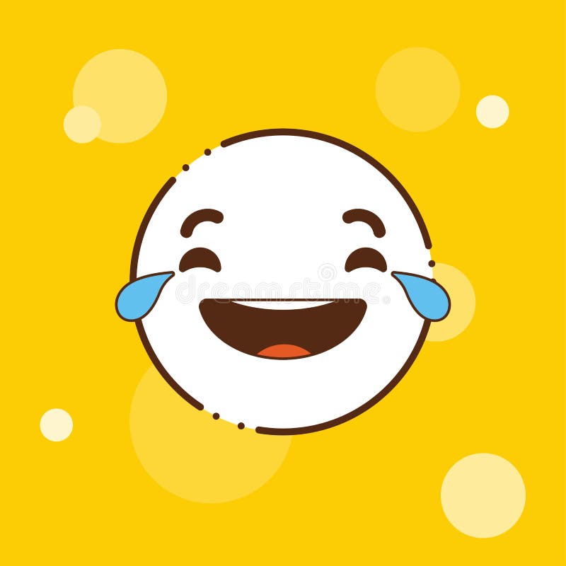 Vector De Risa Del Diseño Del Icono Del Emoji Ilustración del Vector ...