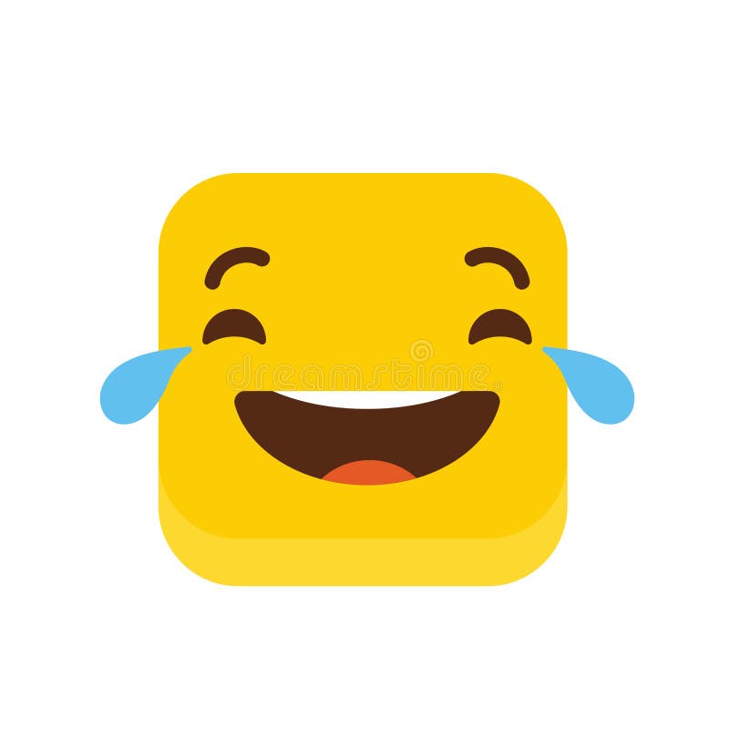 Vector De Risa Del Diseño Del Icono Del Emoji Ilustración del Vector ...