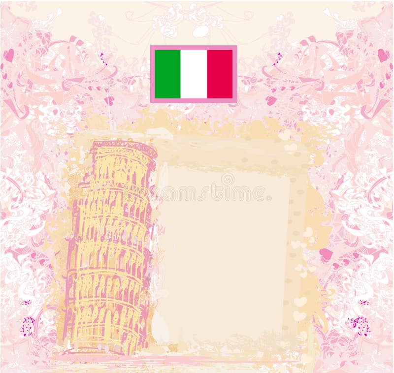 Vector De Toren Uitstekende Achtergrond Van Pisa Vector Illustratie ...