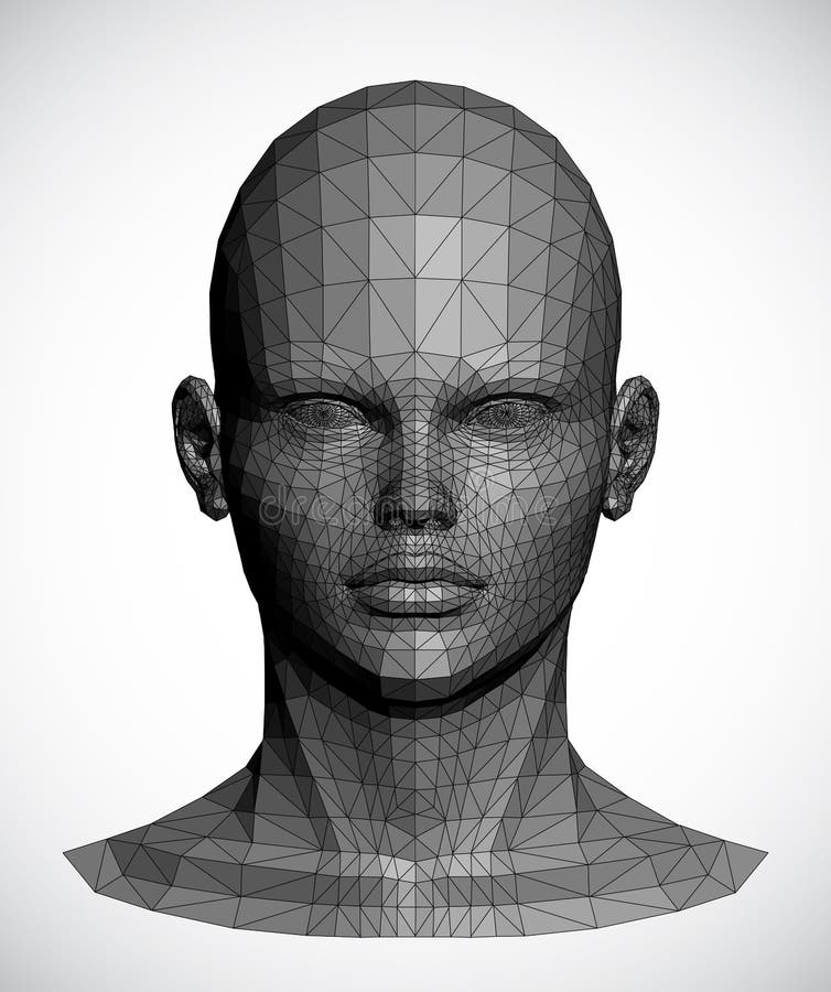 Vector De Una Cabeza Femenina Gris Ilustración del Vector - Ilustración ...