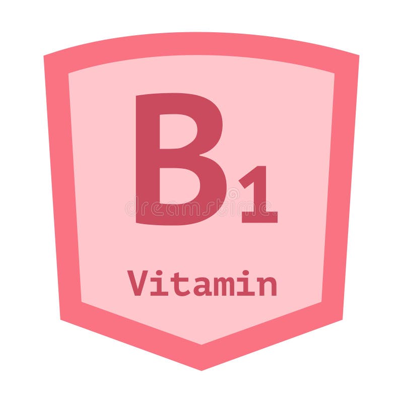 Vector De Vitamina B1 Aislado En Fondo Blanco Ilustración del Vector ...
