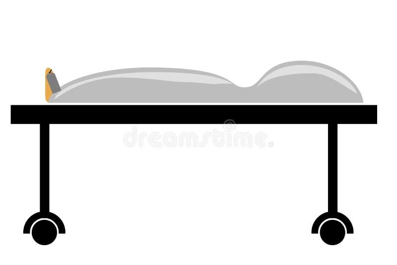 Simple Vector Dead or Death Body, Isolated on White Stock Vector ...