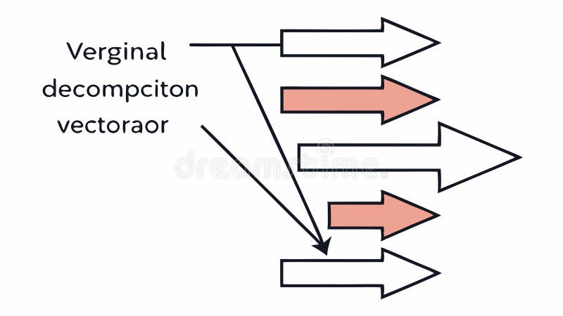 Vector Decomposition Arrows, Force Resolution Diagram, Vector Design ...